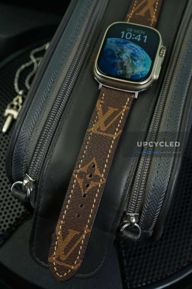 Upcycled LV Louis Vuitton Monogram Apple Watch Band – upcycledwatchband
